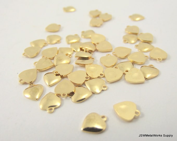 5mm Small Gold Heart Charms Gold Heart Love and Friendship - Etsy