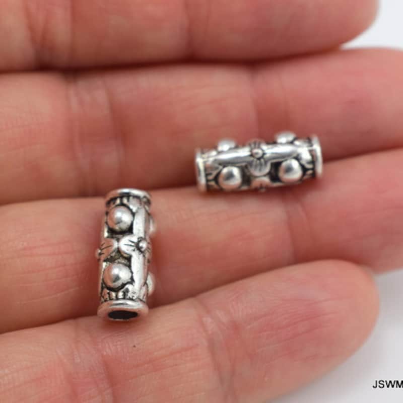 Antique Silver Beads - Etsy