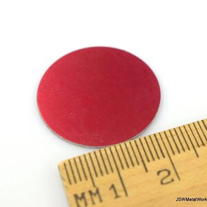 20 1 Inch Anodized Aluminum Tags NO HOLE, Economical Round Blank Tags ...