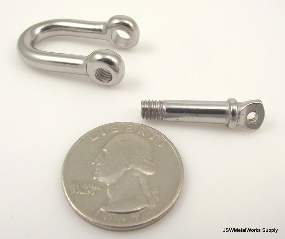 32mm Stainless Steel U Shackle Clasp End Closure Component, Large ...