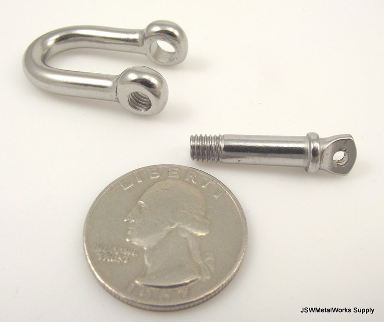 32mm Stainless Steel U Shackle Clasp End Closure Component, Large ...