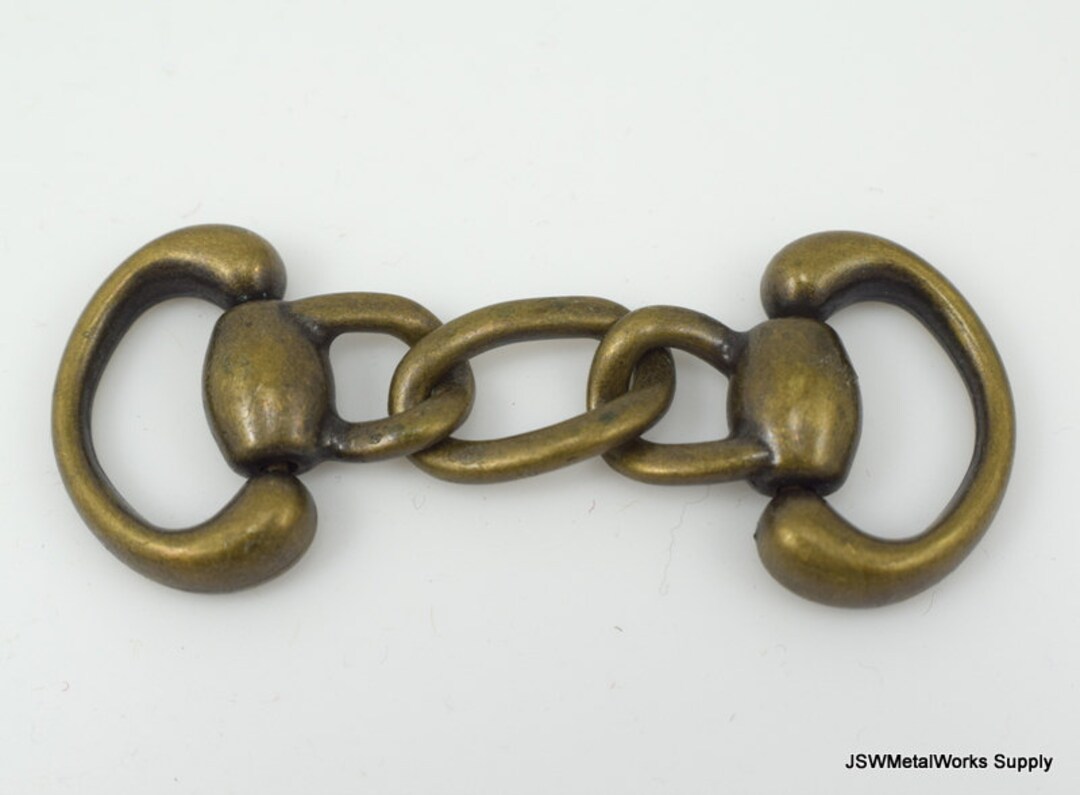 Antiqued Brass Decorative Link, Brass Chain, Jewelry or Purse Component ...