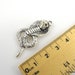 41 X 19mm Cobra Snake Pewter Pendant, Large Antiqued Silver Serpent ...