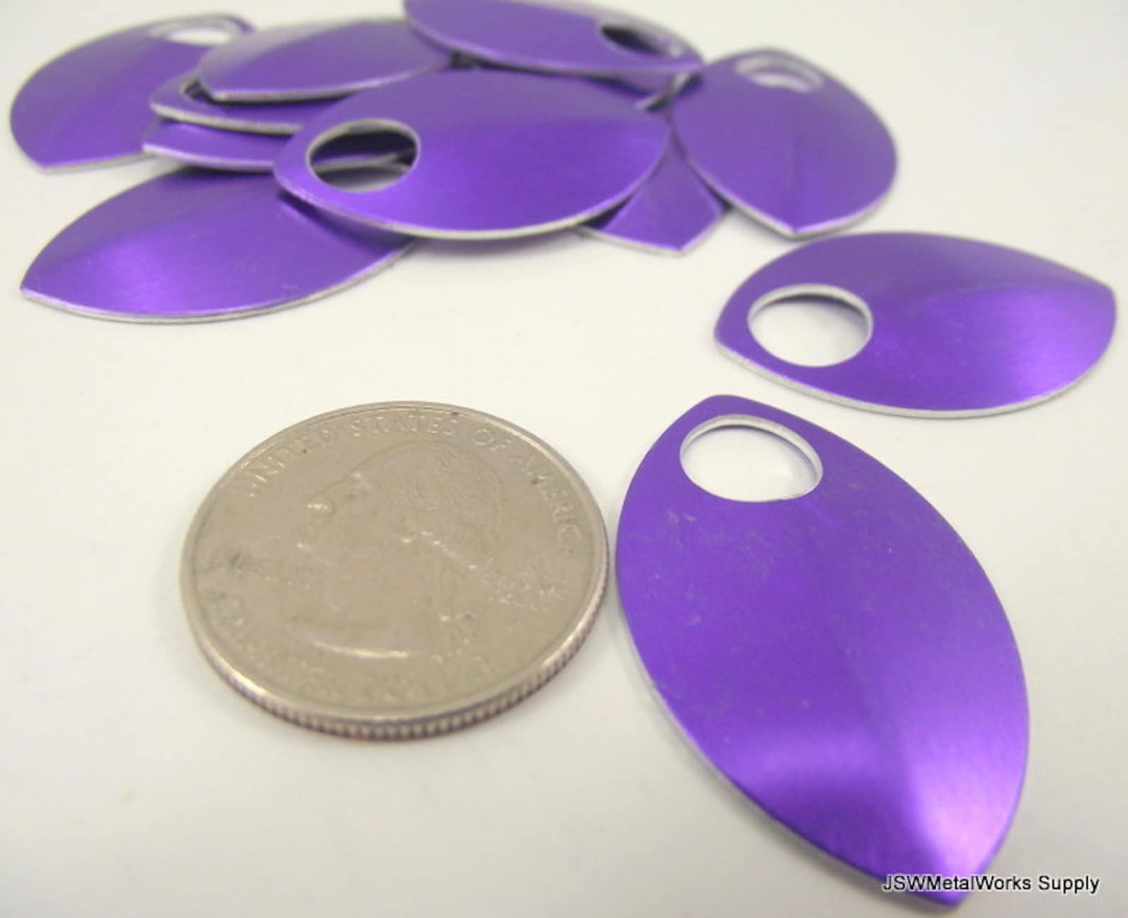 50 Large Scalemail Aluminum Scales, Economical Scalemaille Tag Drop ...