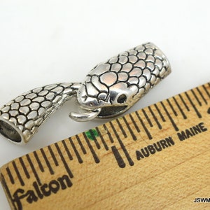 2 Snake Pewter Hook Clasps, Antique Silver Reptile Hook & Eye Toggle ...