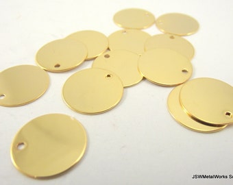 Gold Filled Round Tag Disc 9mm - Etsy