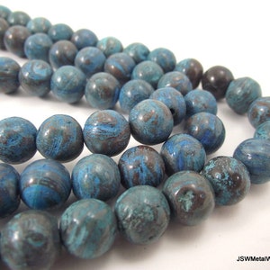 10mm Blue Sky Jasper Round Beads, 10 Mm Round Blue Bead 16 Inch Whole ...