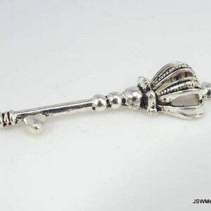 Four (4) Royal Skeleton Ornate Key Pendant, Large Pewter Charm Pendant ...