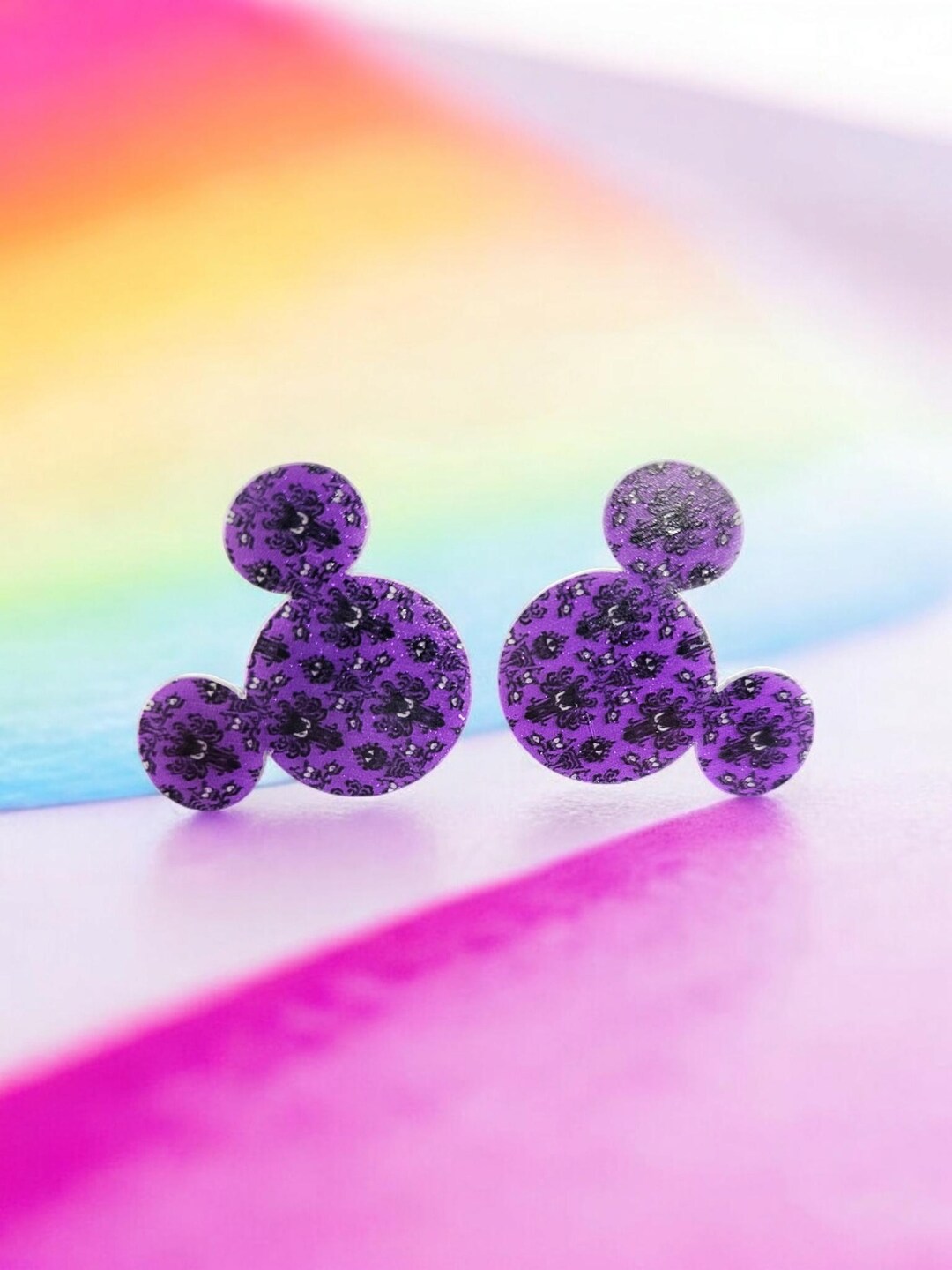 Large Mickey and Minnie Mouse Inspired Ear Earrings Plugs 43x35mm - Etsy