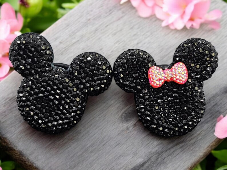 Large Mickey and Minnie Mouse Inspired Ear Earrings Plugs 34x30mm - Etsy