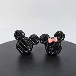 Large Mickey and Minnie Mouse Inspired Ear Earrings Plugs 34x30mm - Etsy