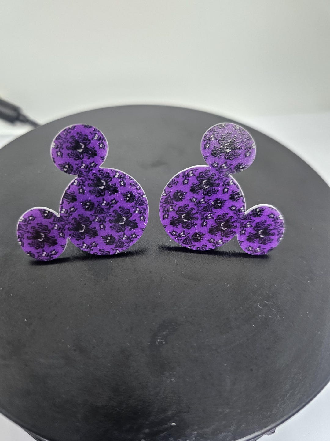 Large Mickey and Minnie Mouse Inspired Ear Earrings Plugs 43x35mm - Etsy