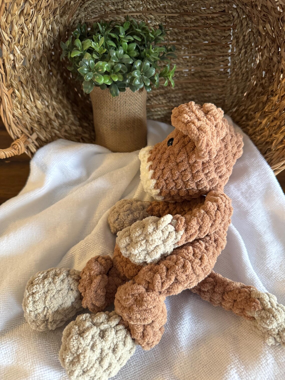 Cow Lovey, Mini Cow Stuffy, Mini Cow, Farm Animal , Farm Themed Nursery ...