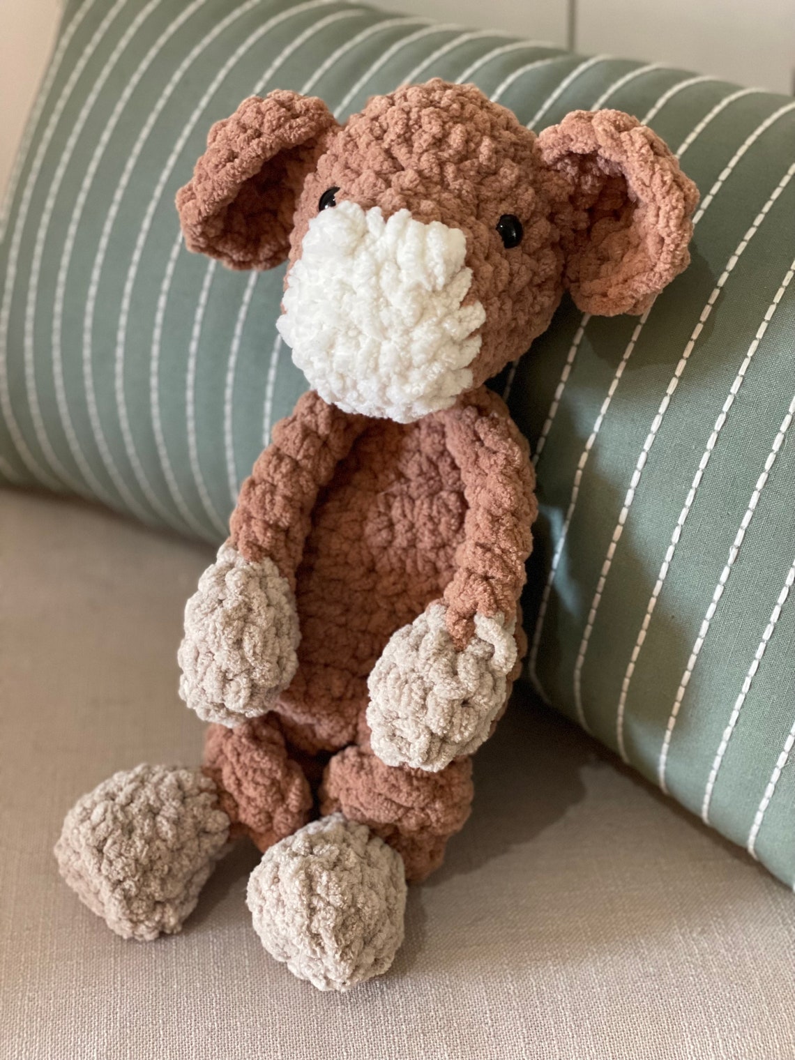 Cow Lovey, Mini Cow Stuffy, Mini Cow, Farm Animal , Farm Themed Nursery ...