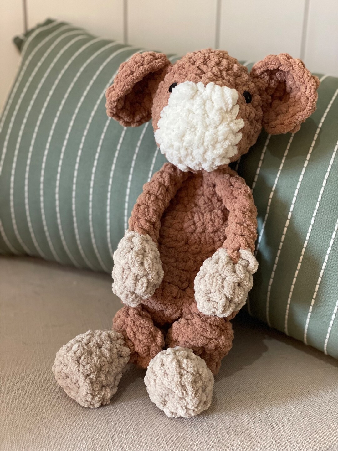 Cow Lovey, Mini Cow Stuffy, Mini Cow, Farm Animal , Farm Themed Nursery ...