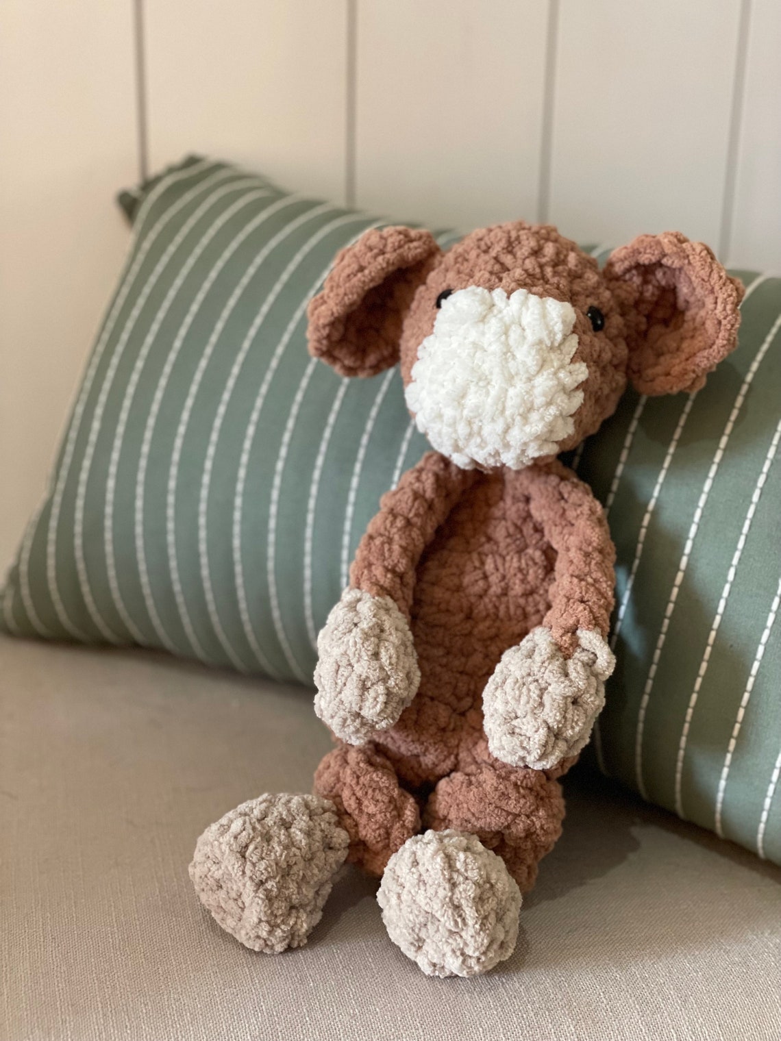 Cow Lovey, Mini Cow Stuffy, Mini Cow, Farm Animal , Farm Themed Nursery ...