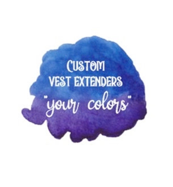 Custom Vest Extenders quad - Etsy