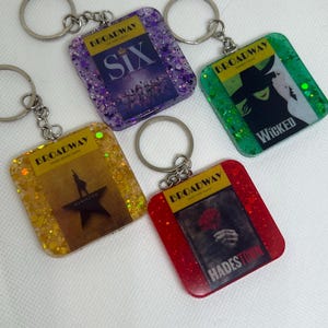 Broadway Keychain | Gift for Broadway Fan - Etsy