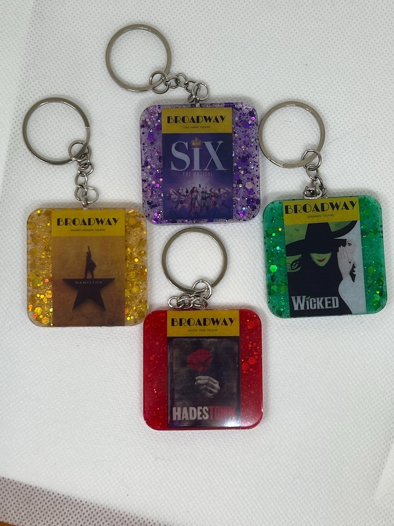Broadway Keychain | Gift for Broadway Fan - Etsy