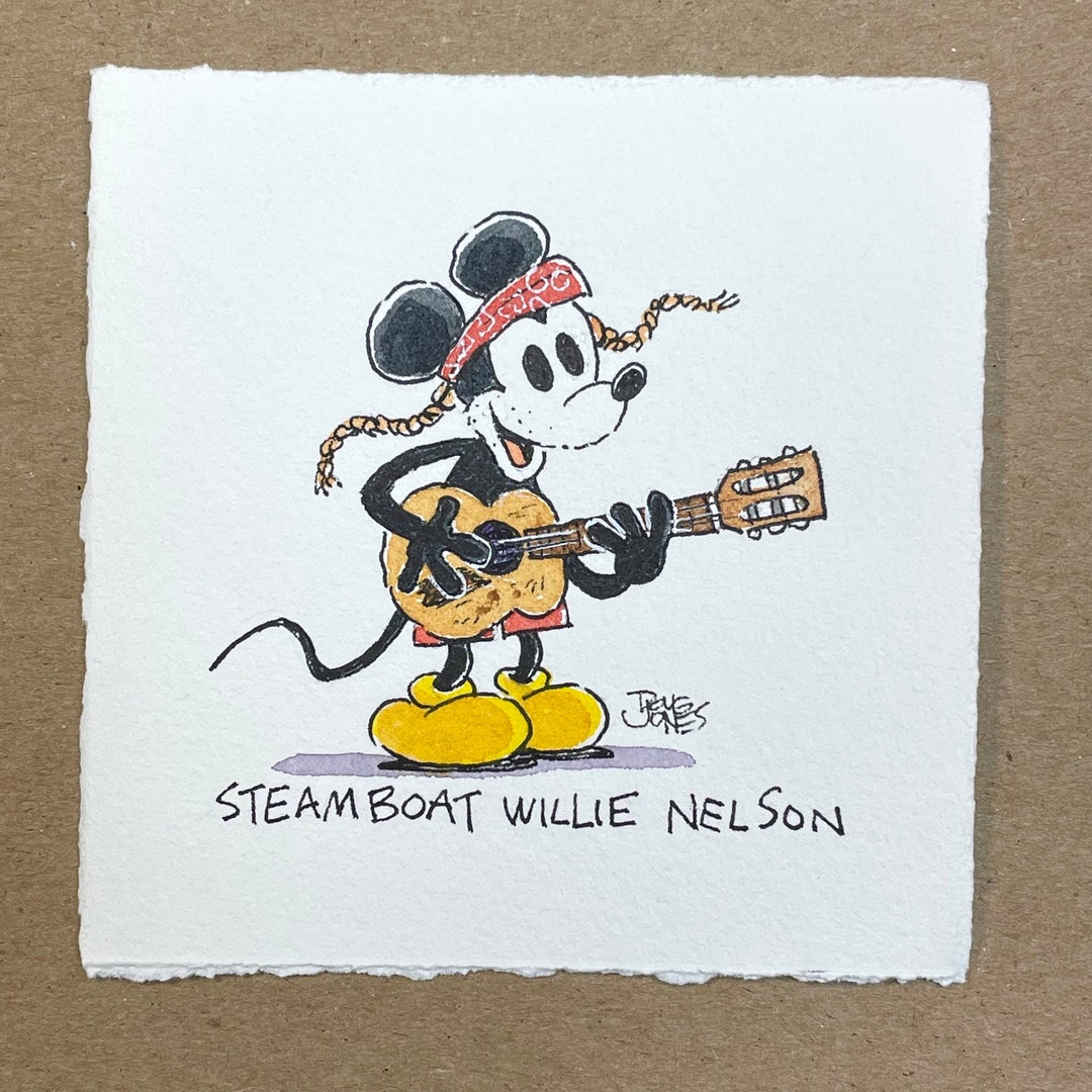 Willie - Original Watercolor Painting Fun, Whimsical, Colorful, for ...