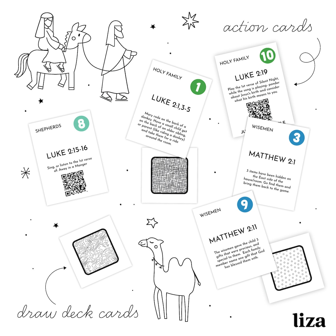 Journey to Bethlehem, Nativity Christmas Game Printable, Great Game for ...