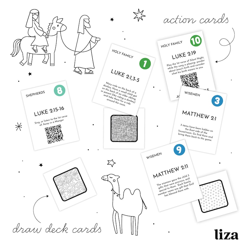 Journey to Bethlehem, Nativity Christmas Game Printable, Great Game for ...