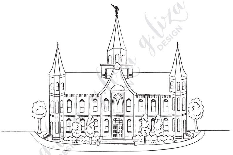 LDS Provo City Center Temple Poster Printable - Etsy
