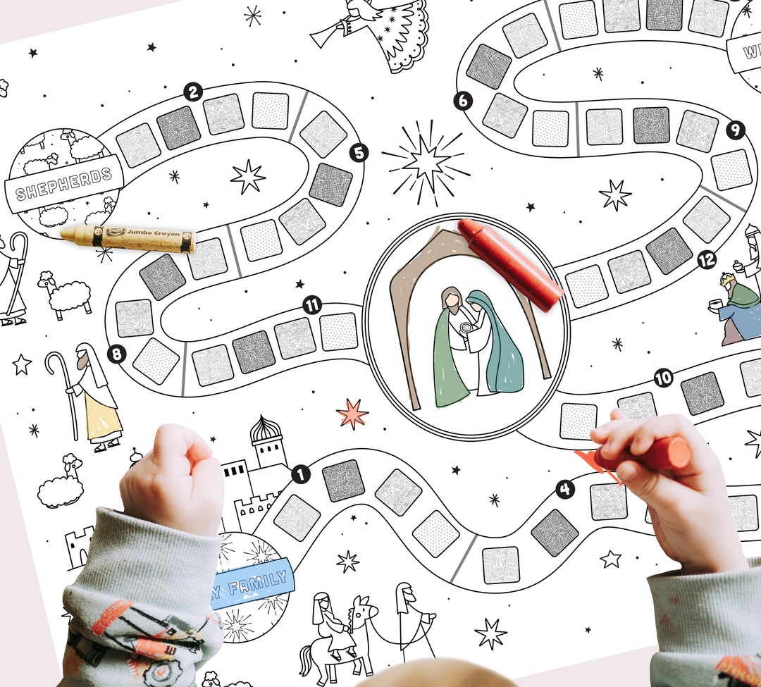 Journey to Bethlehem, Nativity Christmas Game Printable, Great Game for ...