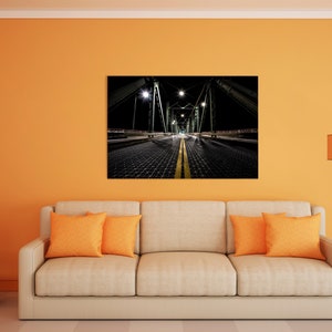 Hawthorne Bridge Mounted Standout Print, Bridge Photo Center Shot 3/4 ...