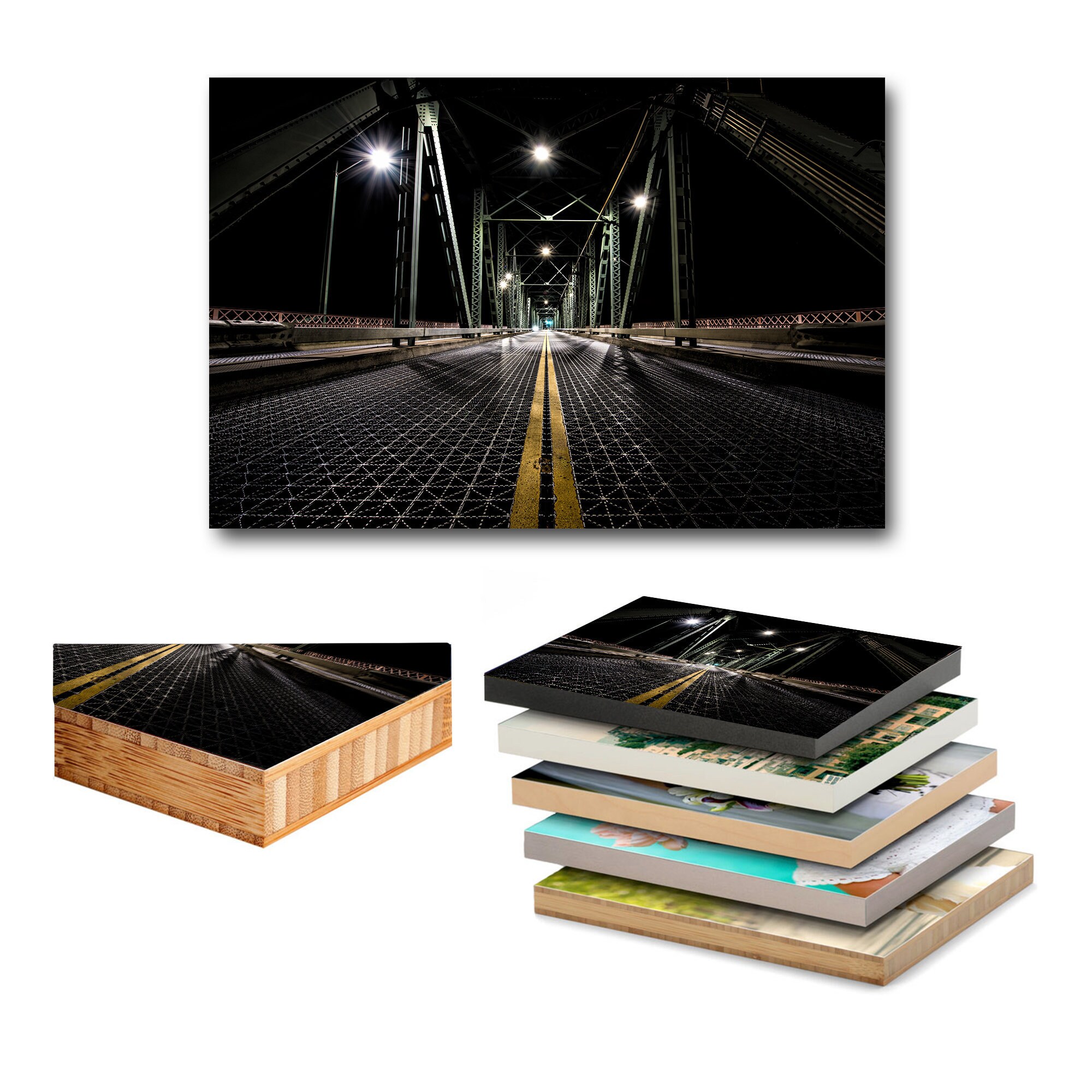 Hawthorne Bridge Mounted Standout Print Bridge Photo Center - Etsy