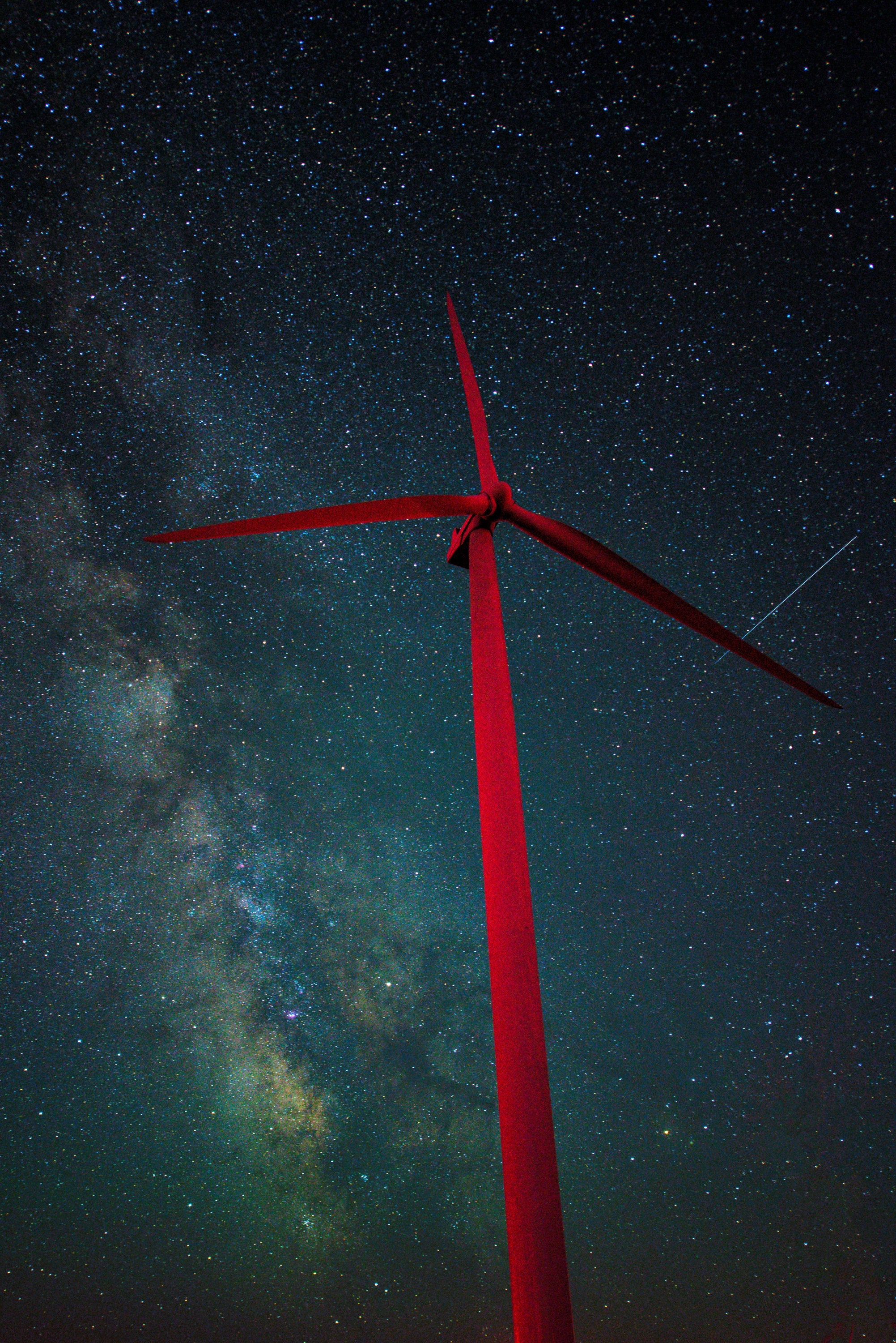 Star Power Wind Turbine and Milky Way Astrophotography Fine Art Photo ...
