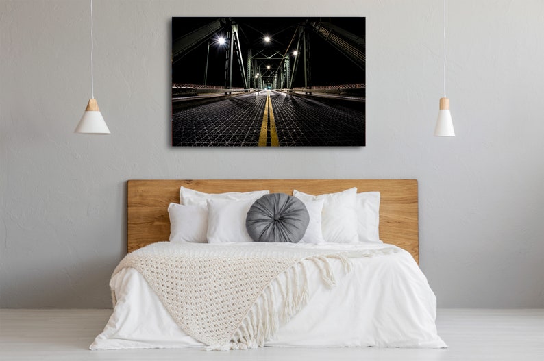 Hawthorne Bridge Mounted Standout Print Bridge Photo Center - Etsy