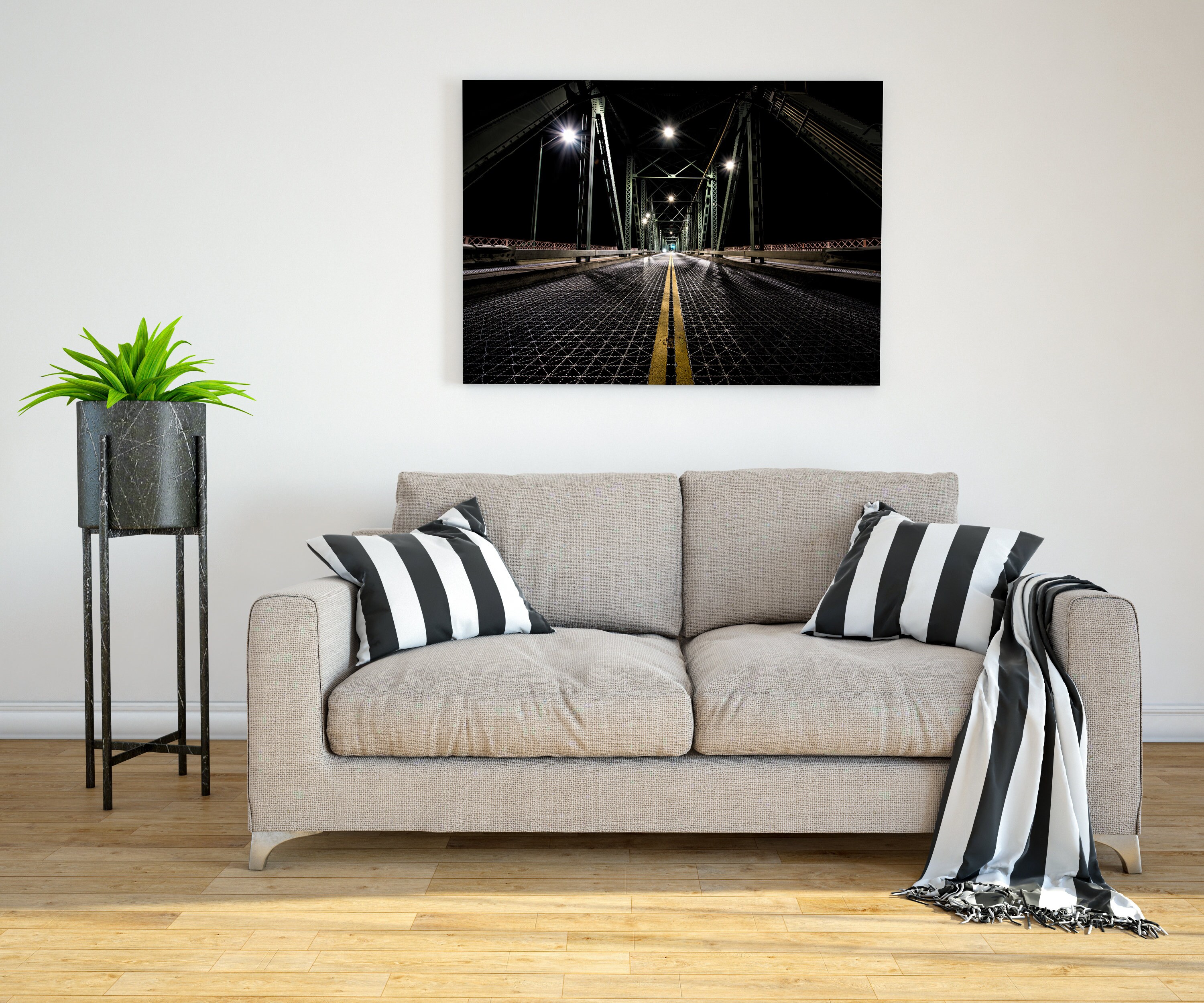 Hawthorne Bridge Mounted Standout Print Bridge Photo Center - Etsy