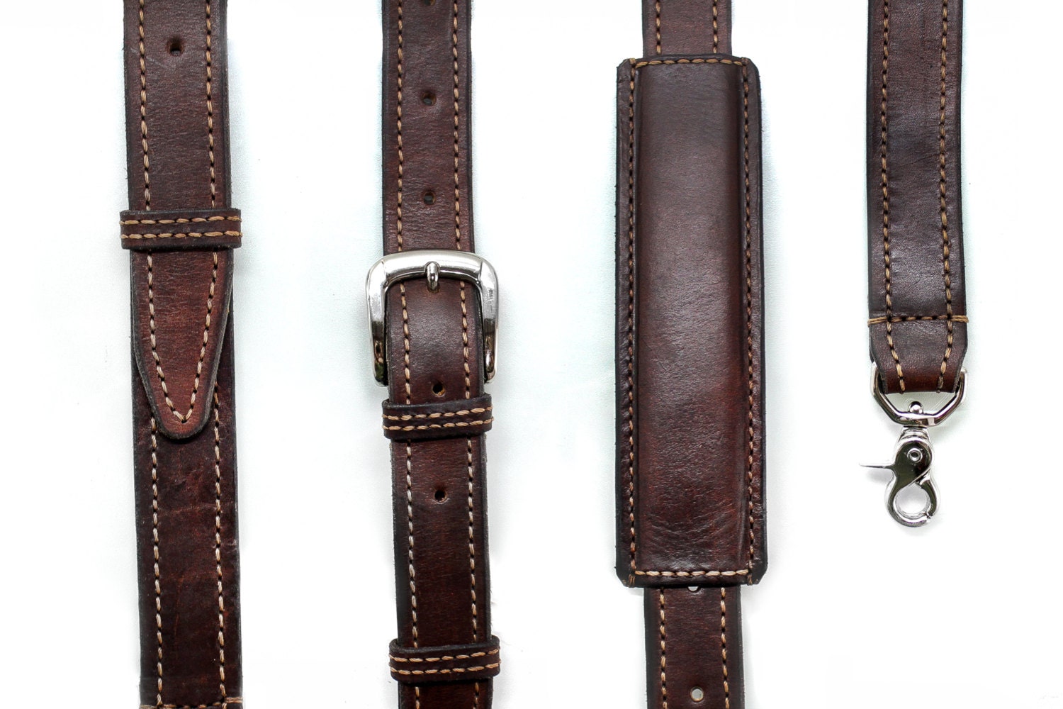 William's Hand Stitched Double Sided Carry Strap Carry - Etsy España