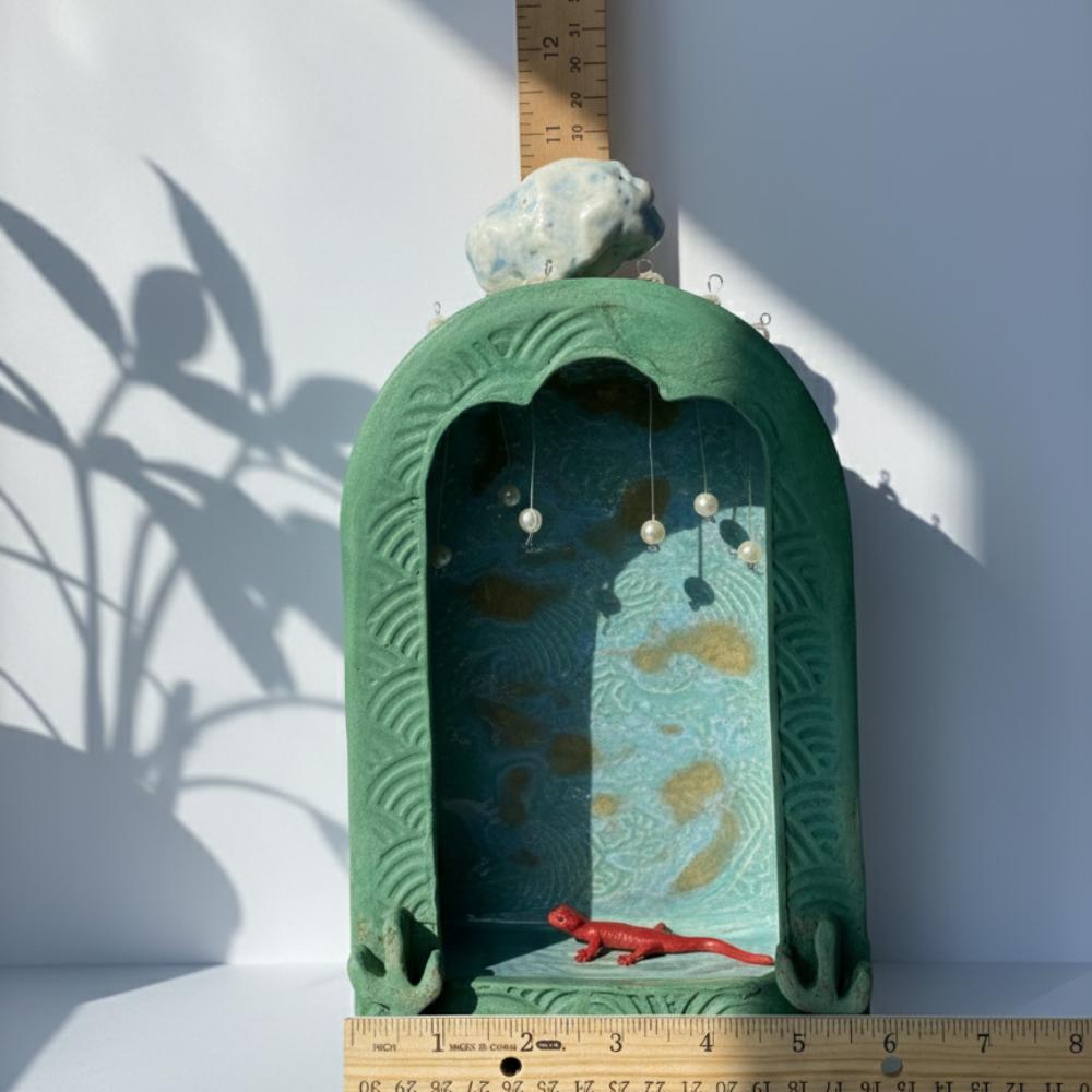 Handmade Ceramic Tabletop Nicho With Pearl Rain - Etsy