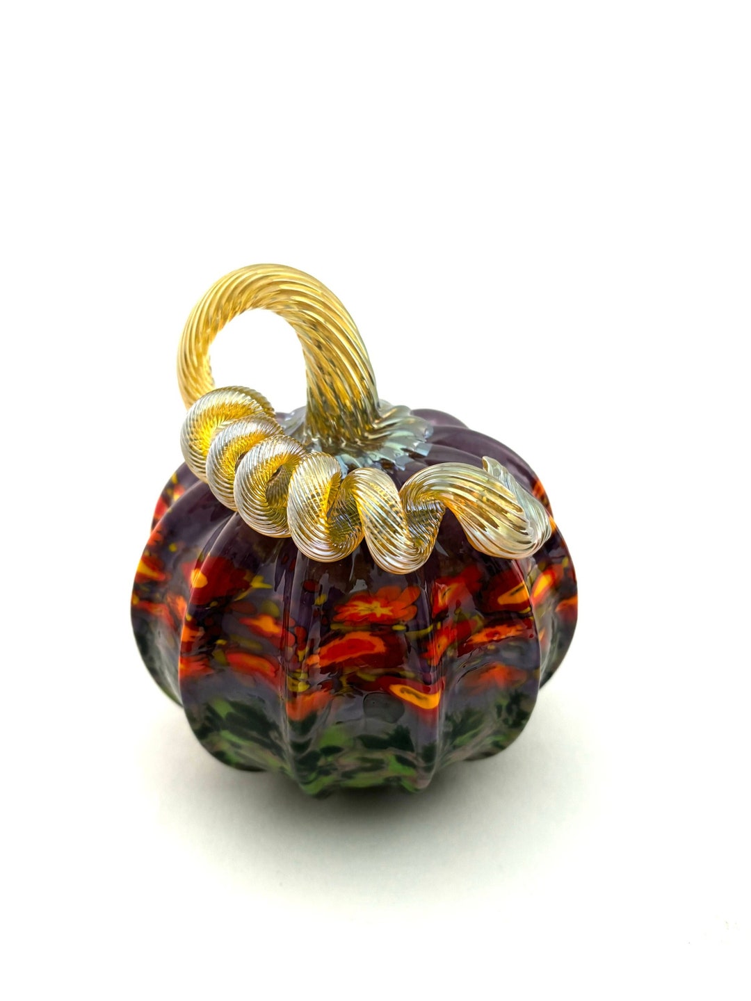 Lavender Poppy Pumpkin Petite Glass Pumpkin - Etsy