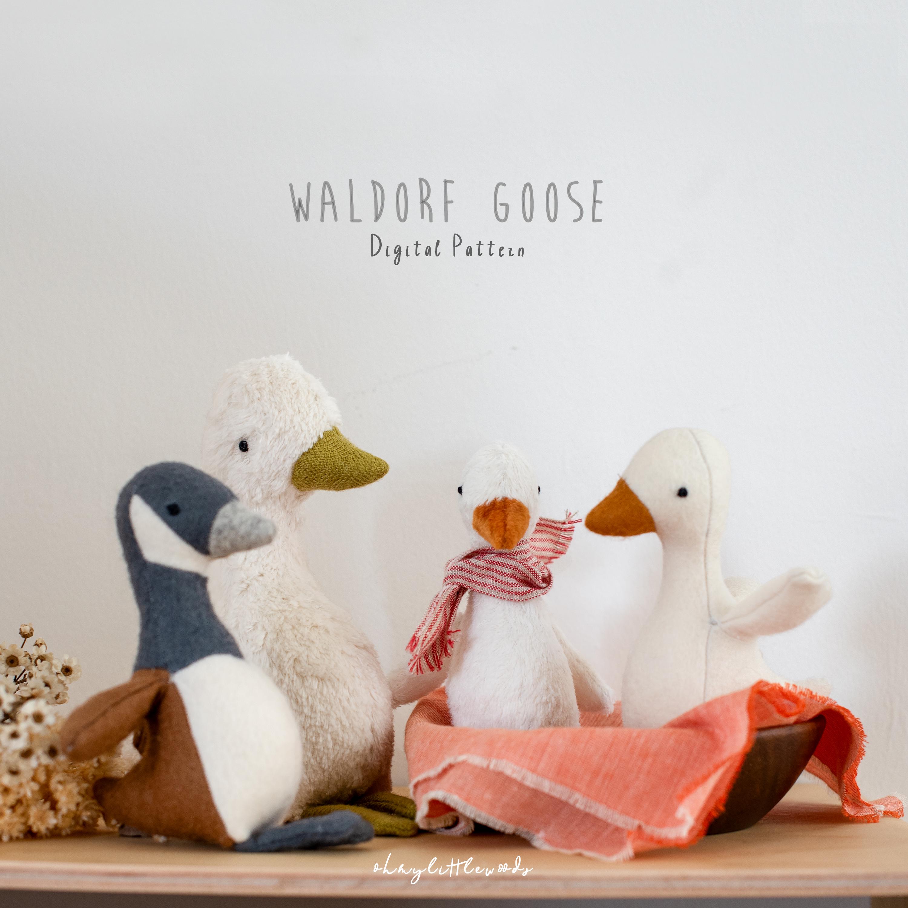 Waldorf Goose Sewing Pattern and Tutorial PDF Animal Toy Bird Doll - Etsy
