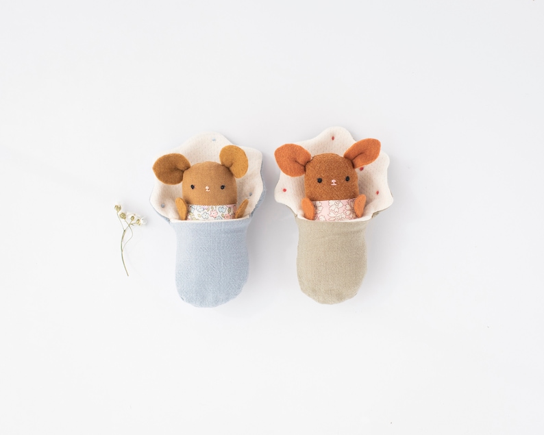 Swaddle Envelope Animal Sewing Pattern - Cat, Rabbit, Fawn, Mouse ...