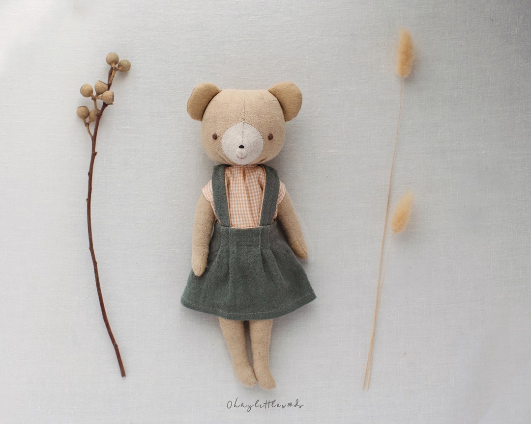 PDF Bear With Blouse & Skirt Sewing Pattern and Tutorial | Woodland ...