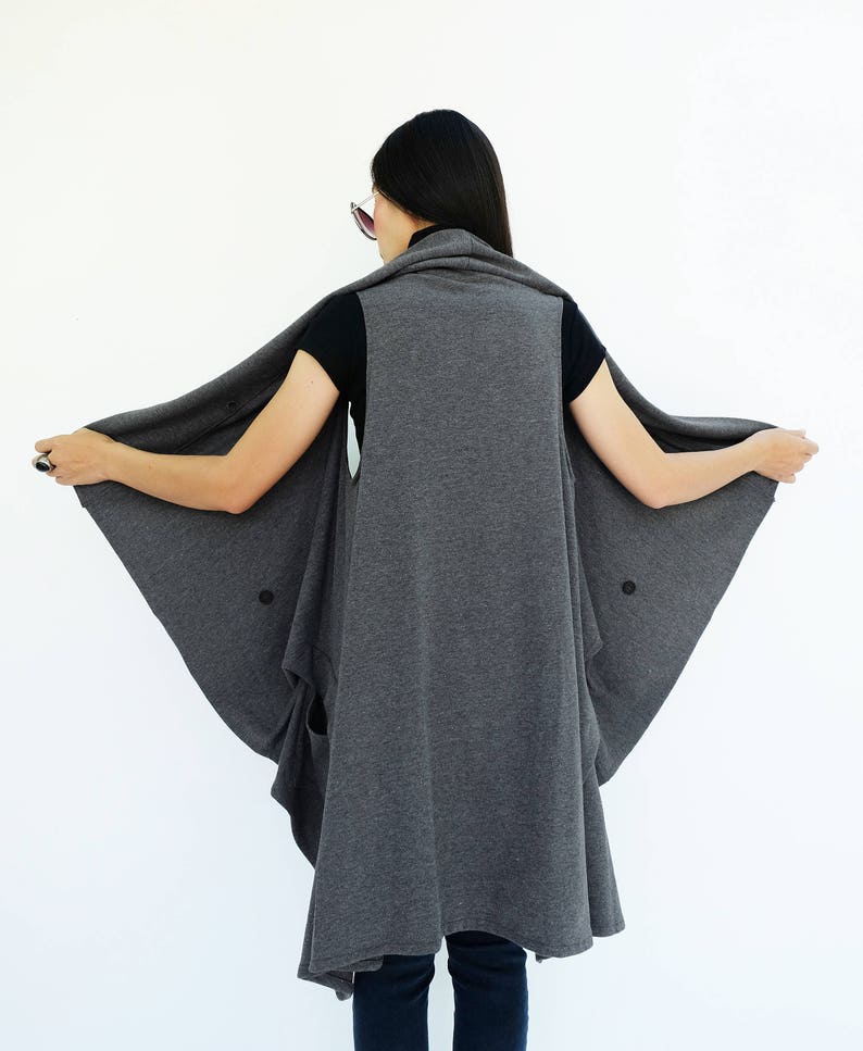 NO.225 Womens Stylish Asymmetrical Vest Layering Vest Urban - Etsy