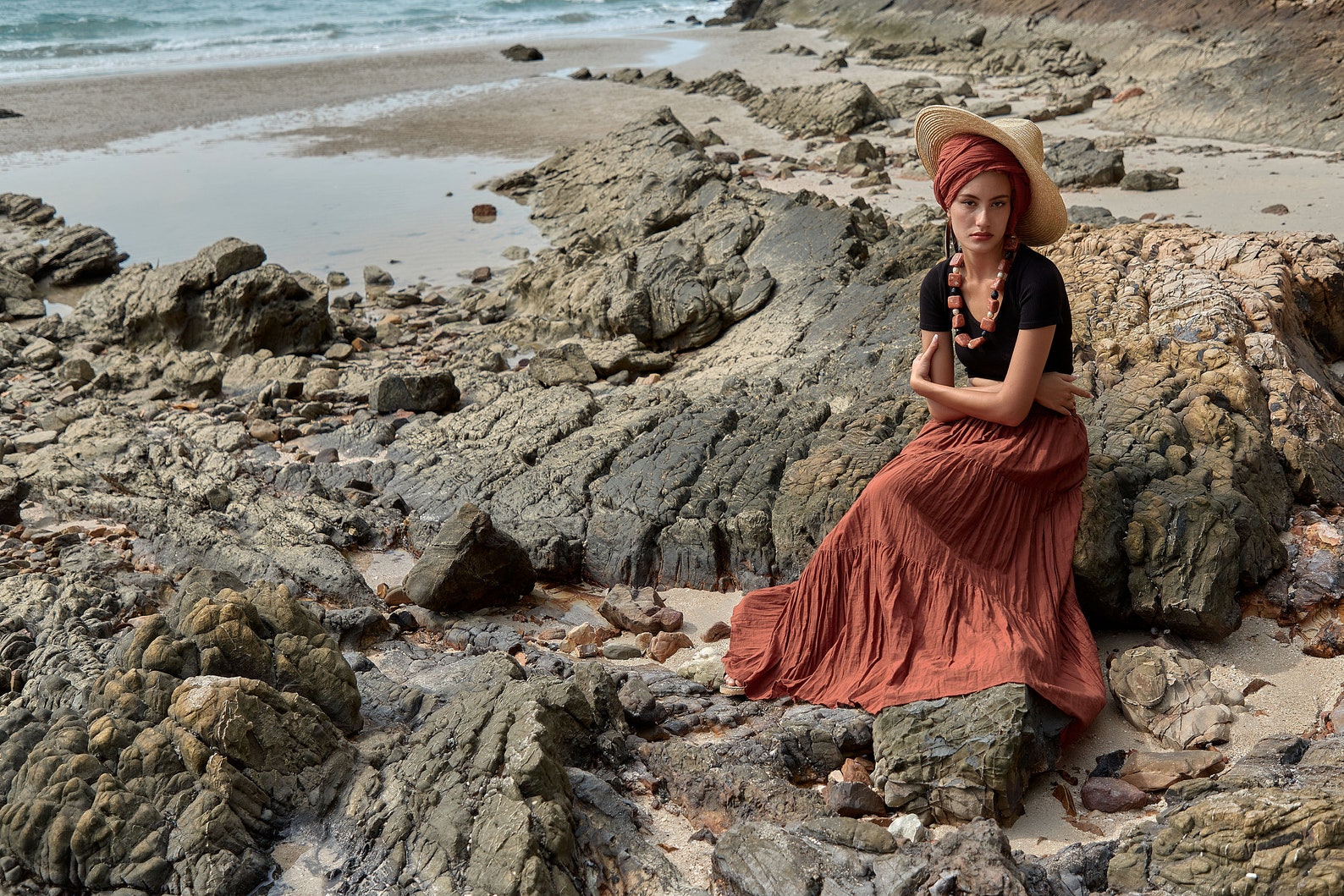 NO.5 Women's Hippie Gypsy Boho Tiered Peasant Long Maxi - Etsy