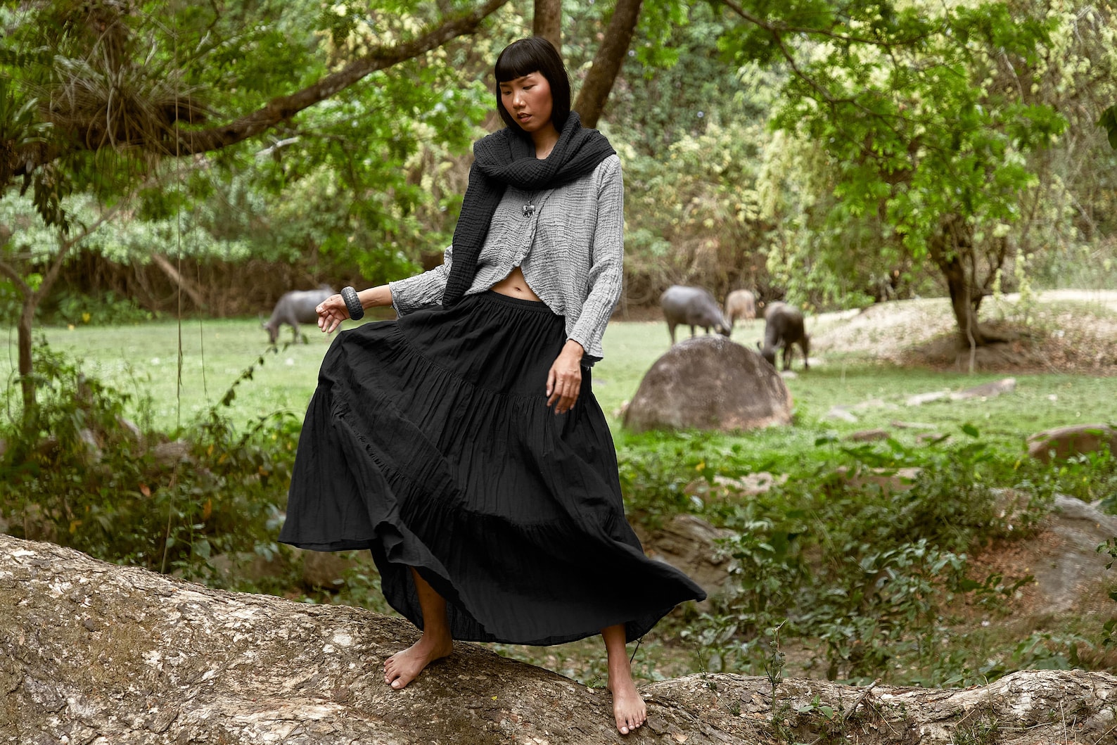 NO.5 Women's Hippie Gypsy Boho Tiered Peasant Long Maxi - Etsy