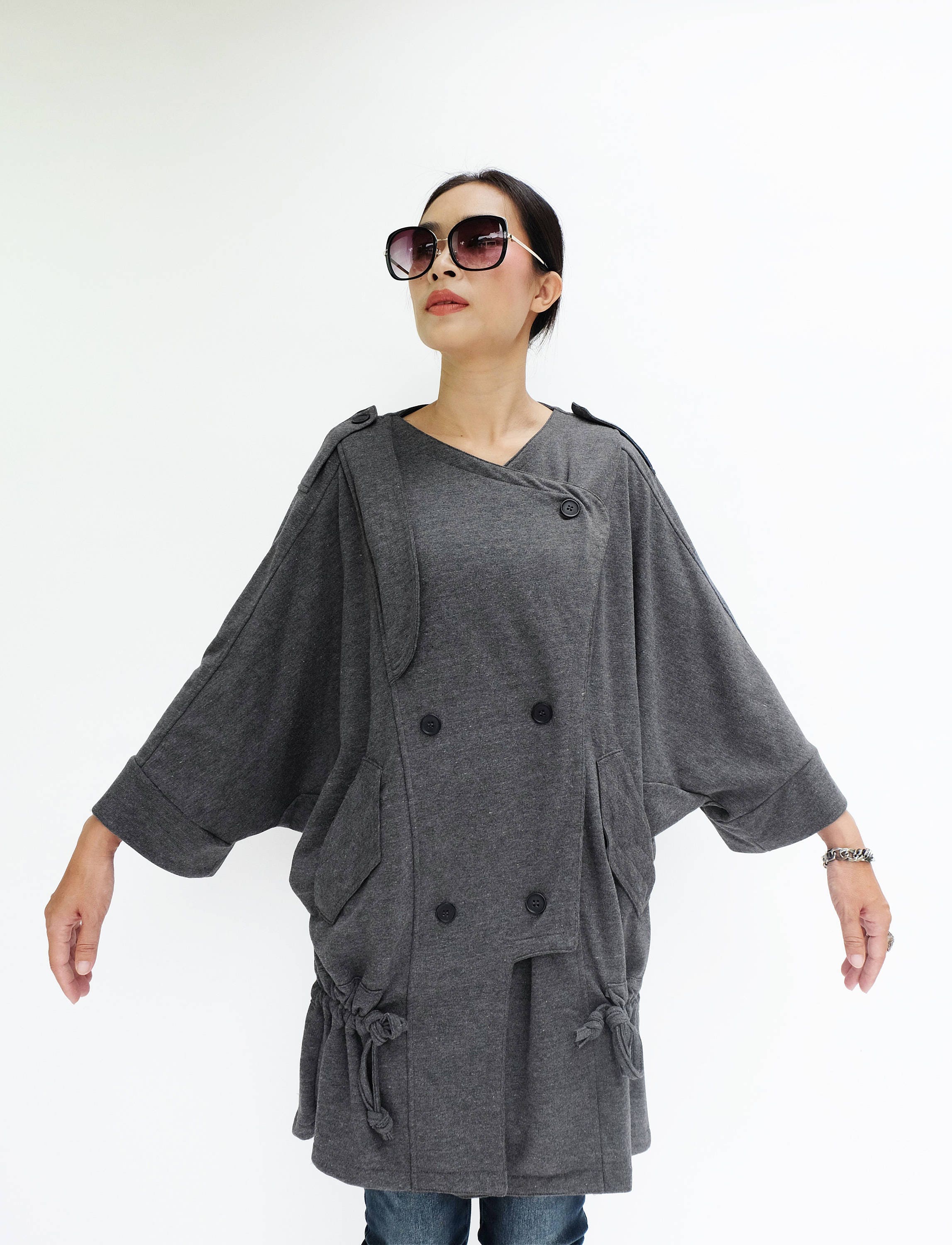 NO.78 Women's Military Style Double Breasted Buttons | Etsy