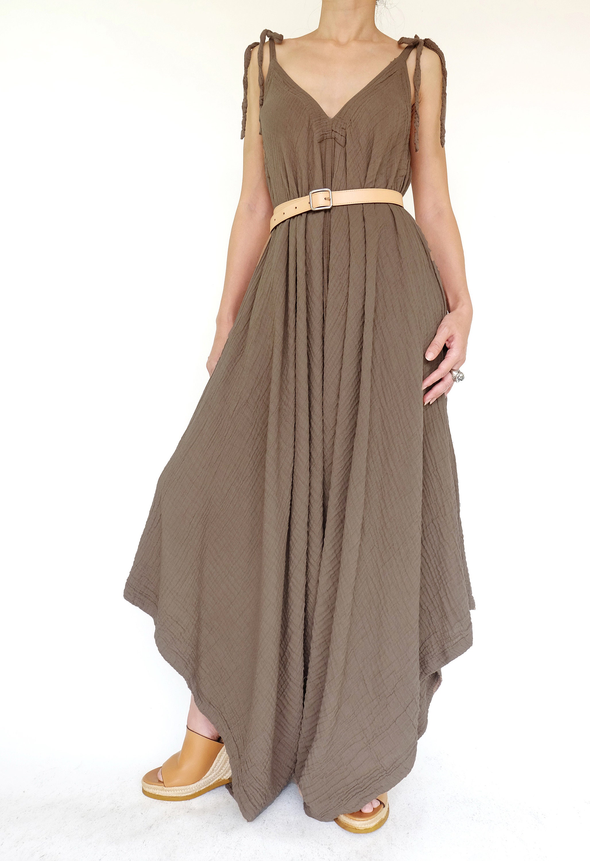 NO.275 Women's Lagenlook Wide Leg Romper, Casual Harem Jumpsuit ...