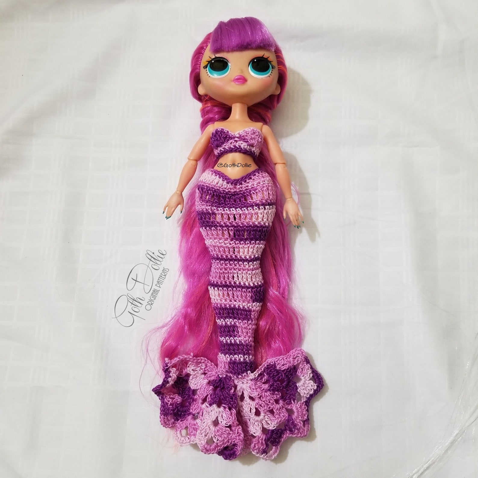 Pdf/ebook PATTERN: Lol Omg Doll Mermaid Outfit Crochet Pattern by ...