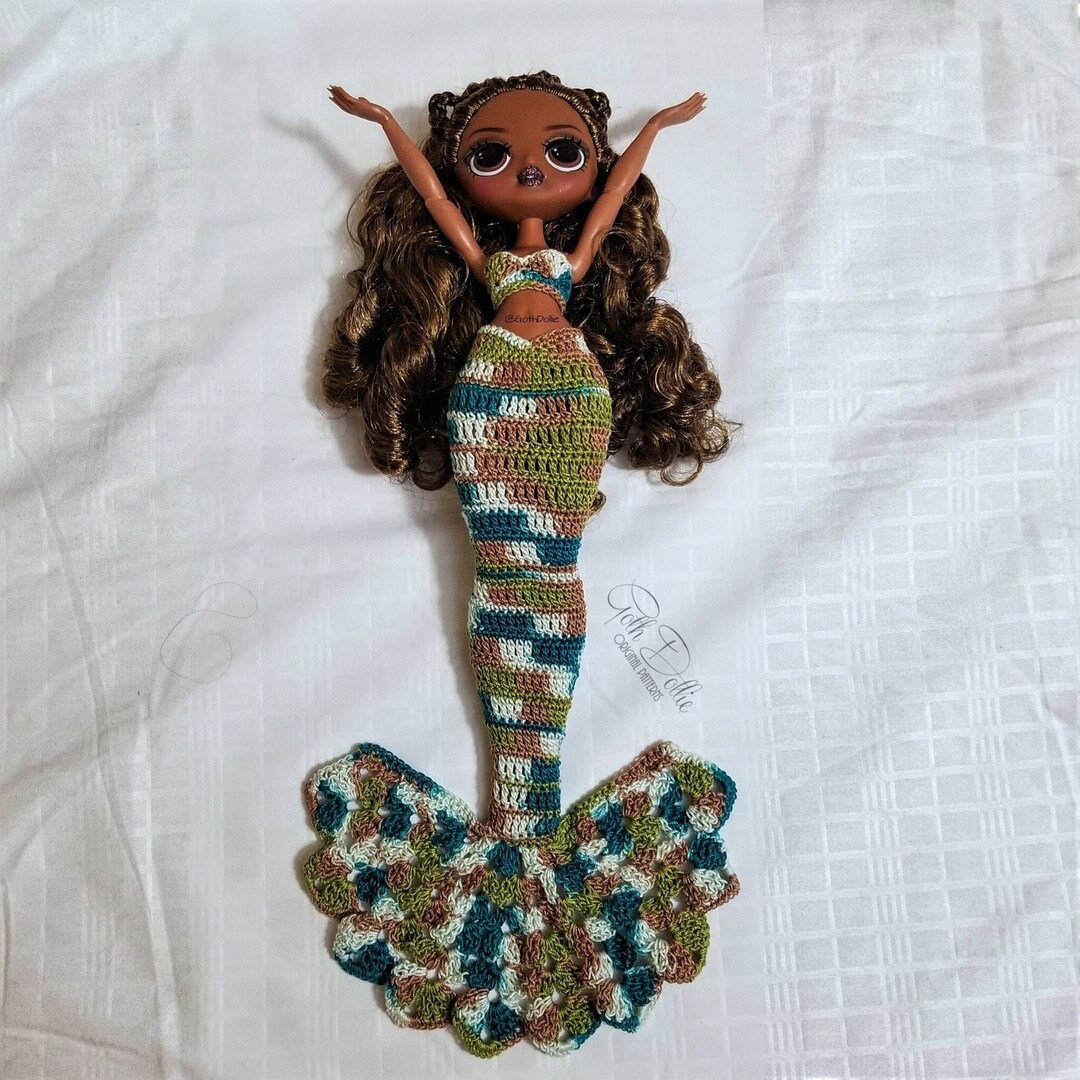 PDF PATTERN: Lol Omg FIERCE Doll Mermaid Outfit Crochet Pattern by ...