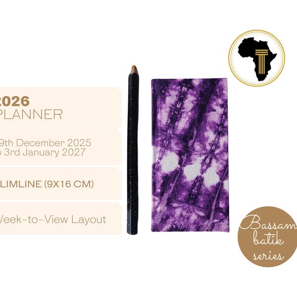 Slimline Diary 2026 - Etsy UK