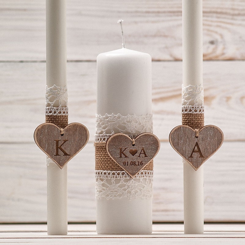 Rustic Unity Candle - Etsy