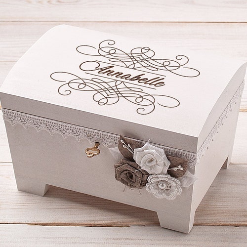 Jewelry Box for Girls Personalized New Baby Memory Box Little - Etsy