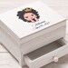 Jewelry Box for Girls, Personalized New Baby Memory Box Little Girls ...